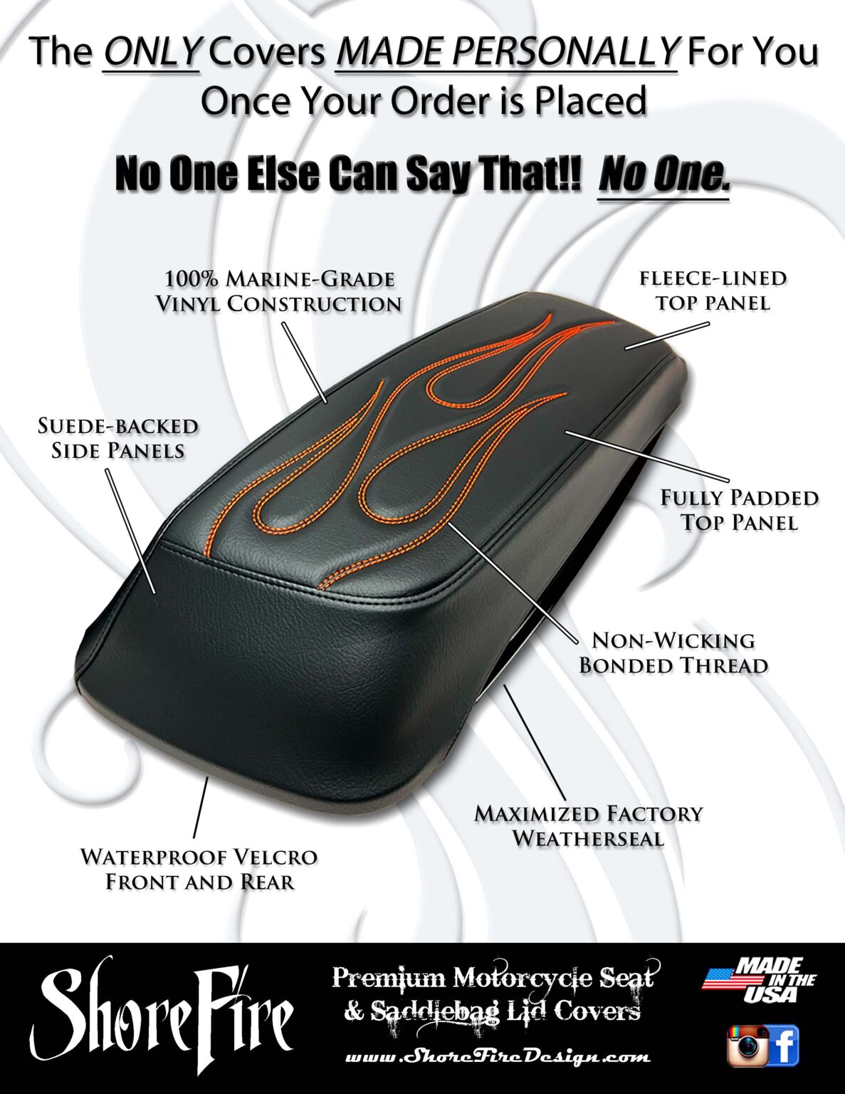 Indian Saddlebag Lid Covers - ShoreFire Design